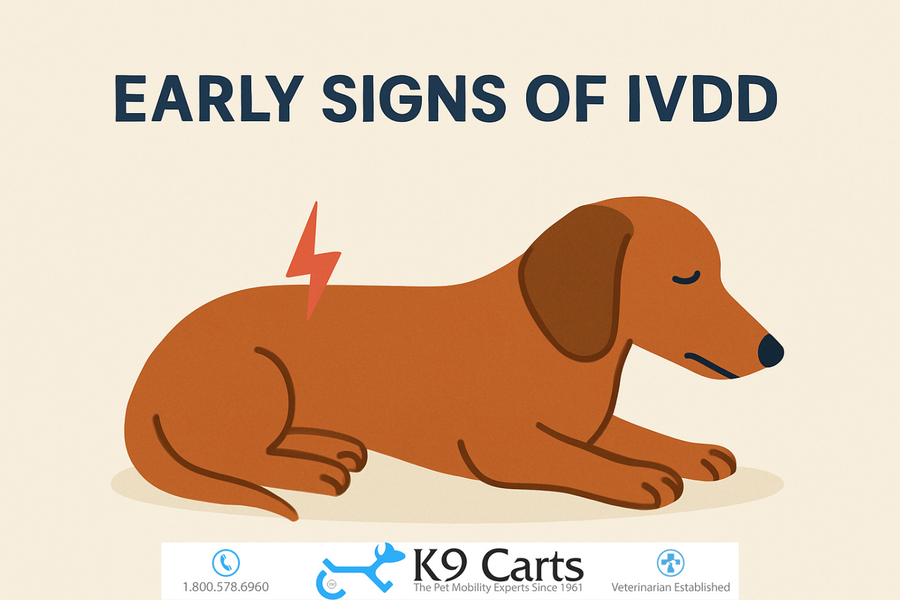 What Are Early Signs of IVDD in Dogs? First Symptoms & Steps – K9 Carts