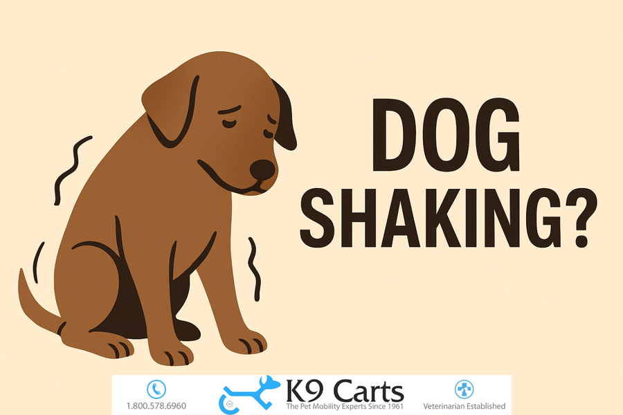 Why Is My Dog Shaking & Acting Weird All of a Sudden? – K9 Carts